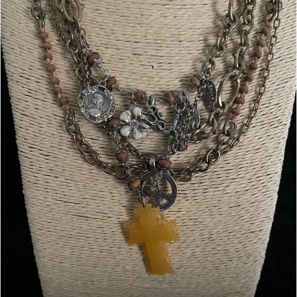 Lucky Brand | Jewelry | Vintage Lucky Brand Ornate Detailed Cross Multi ...